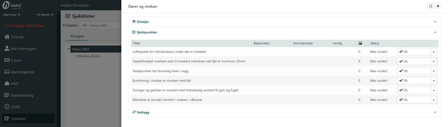 Kom i gang med sjekklister i HoltePortalen - Hjelpesenter | EG Holte