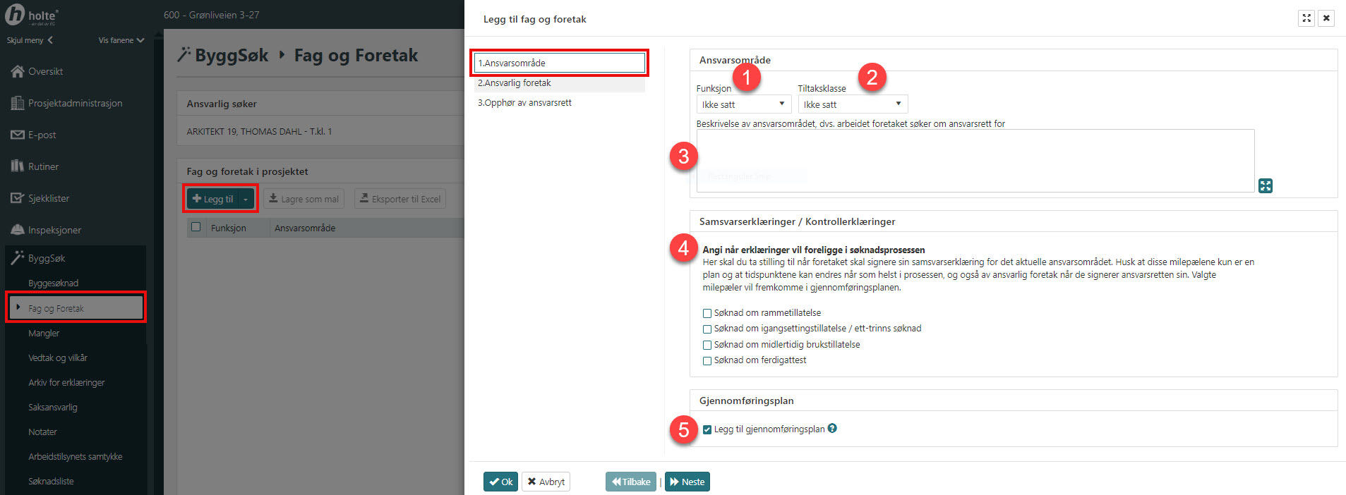 Gjennomføringsplan - Hjelpesenter | EG Holte