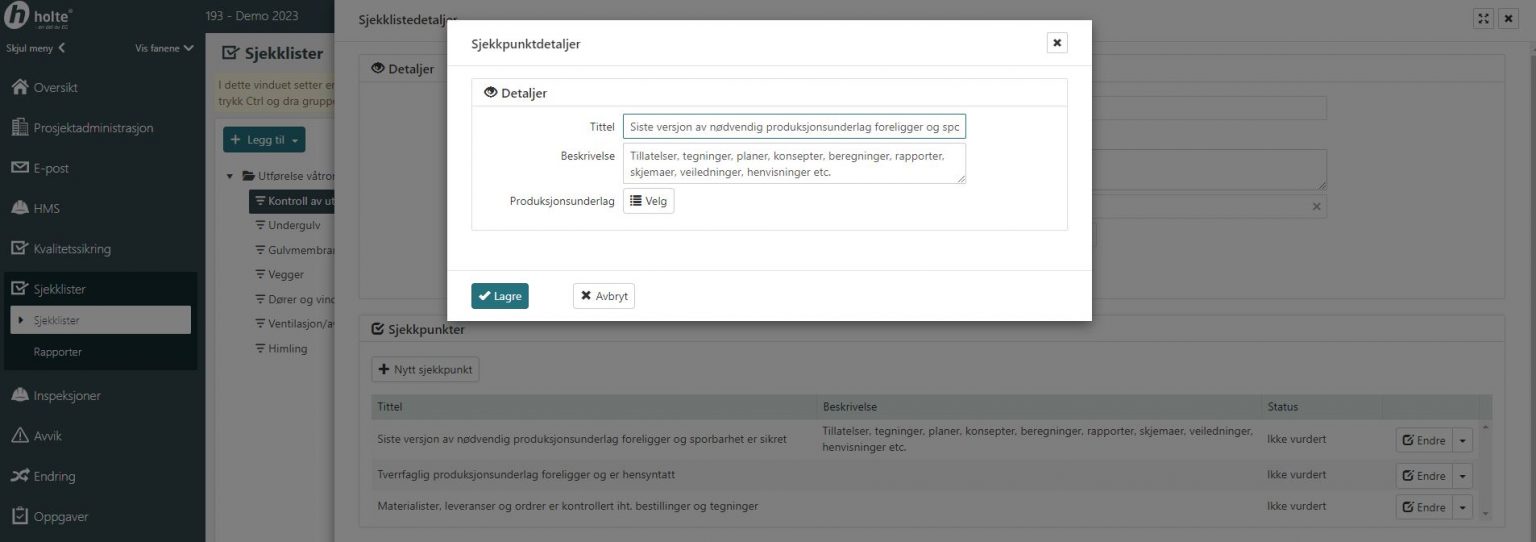 Kom i gang med sjekklister i HoltePortalen - Hjelpesenter | EG Holte