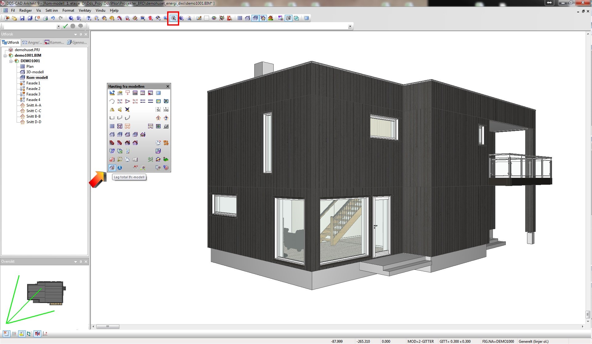 IFC-eksport fra CAD-verktøyet - Hjelpesenter | EG Holte